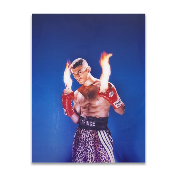 David LaChapelle | Prince Naseem Hamed: Flaming Gloves (1997) | MutualArt