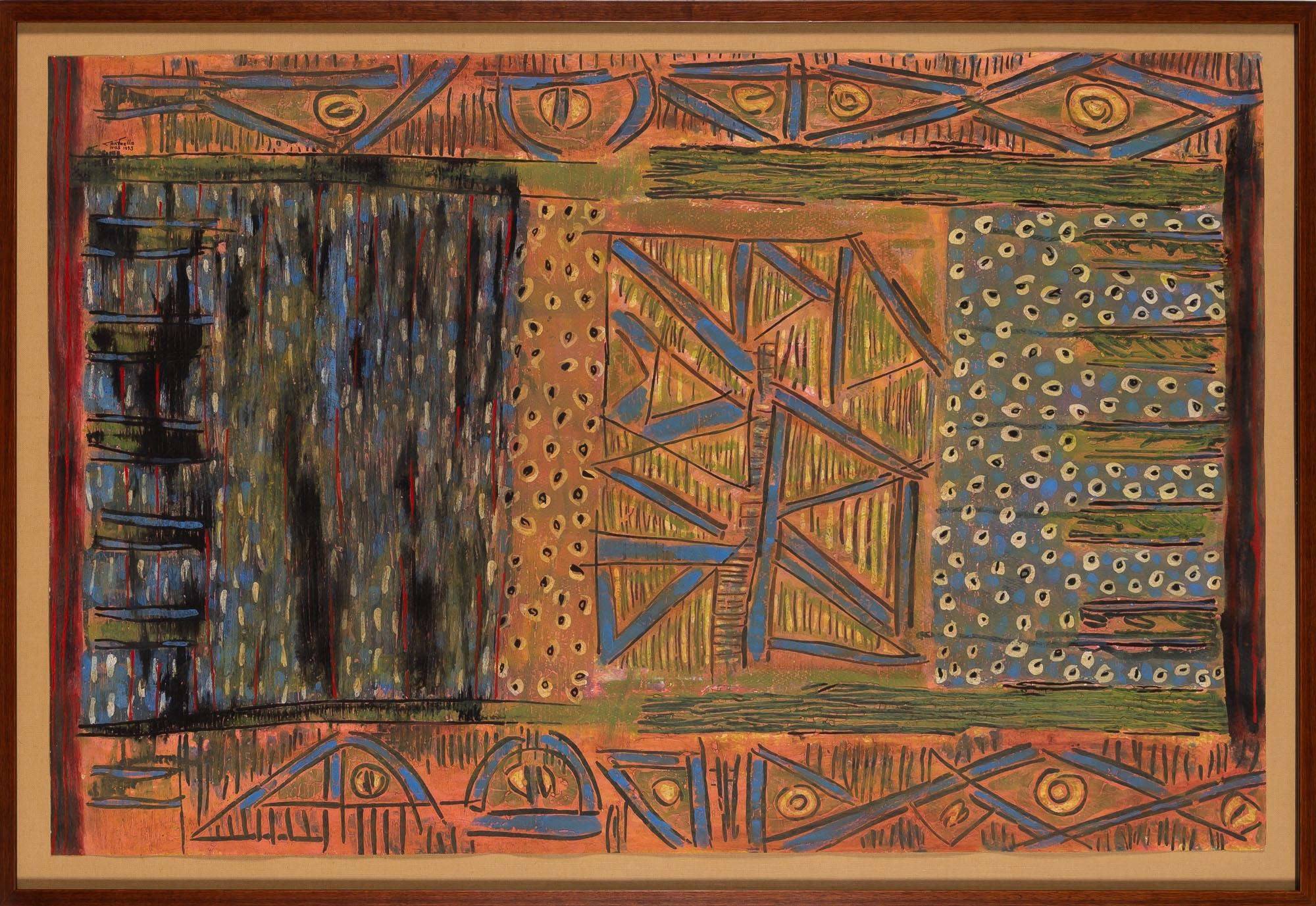 Virgilio Santaella Rivas | Tabla de la tierra y los granos (1993 ...