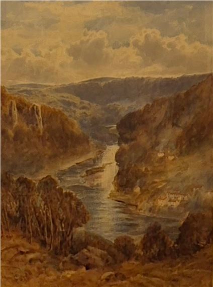 Herbert Moxon Cook | The River Wye from Symonds Yat (1844) | MutualArt
