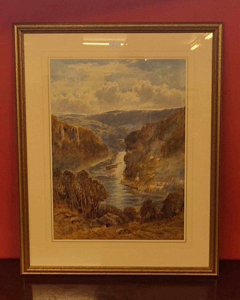Herbert Moxon Cook | The River Wye from Symonds Yat (1844) | MutualArt