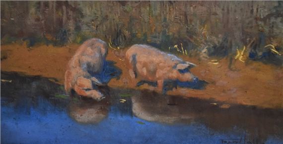 Frederick Hall | Frederick Hall (1860-1948, British), oil painting ...