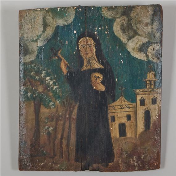 American School | New Mexico Retablo of Saint Rita of Cascia | MutualArt