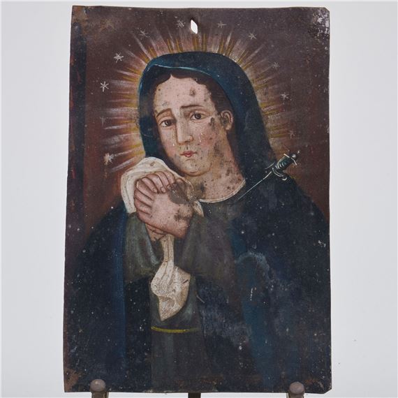 American School | New Mexico Retablo of Saint Lucy | MutualArt