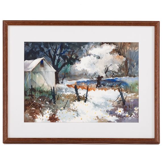 Richard Ochs | Barn in Woods | MutualArt