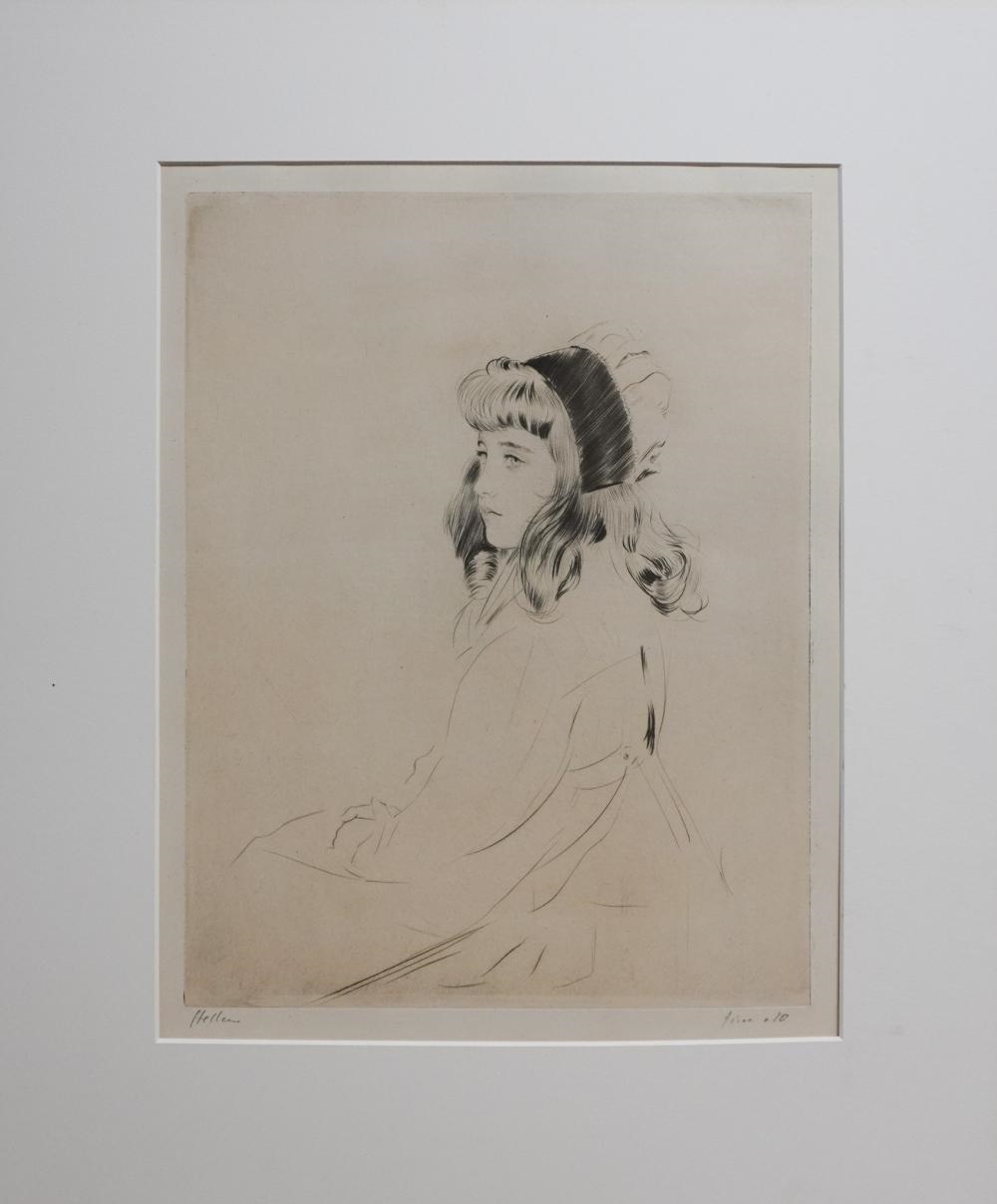 Paul César Helleu | Portrait of a Young Woman | MutualArt