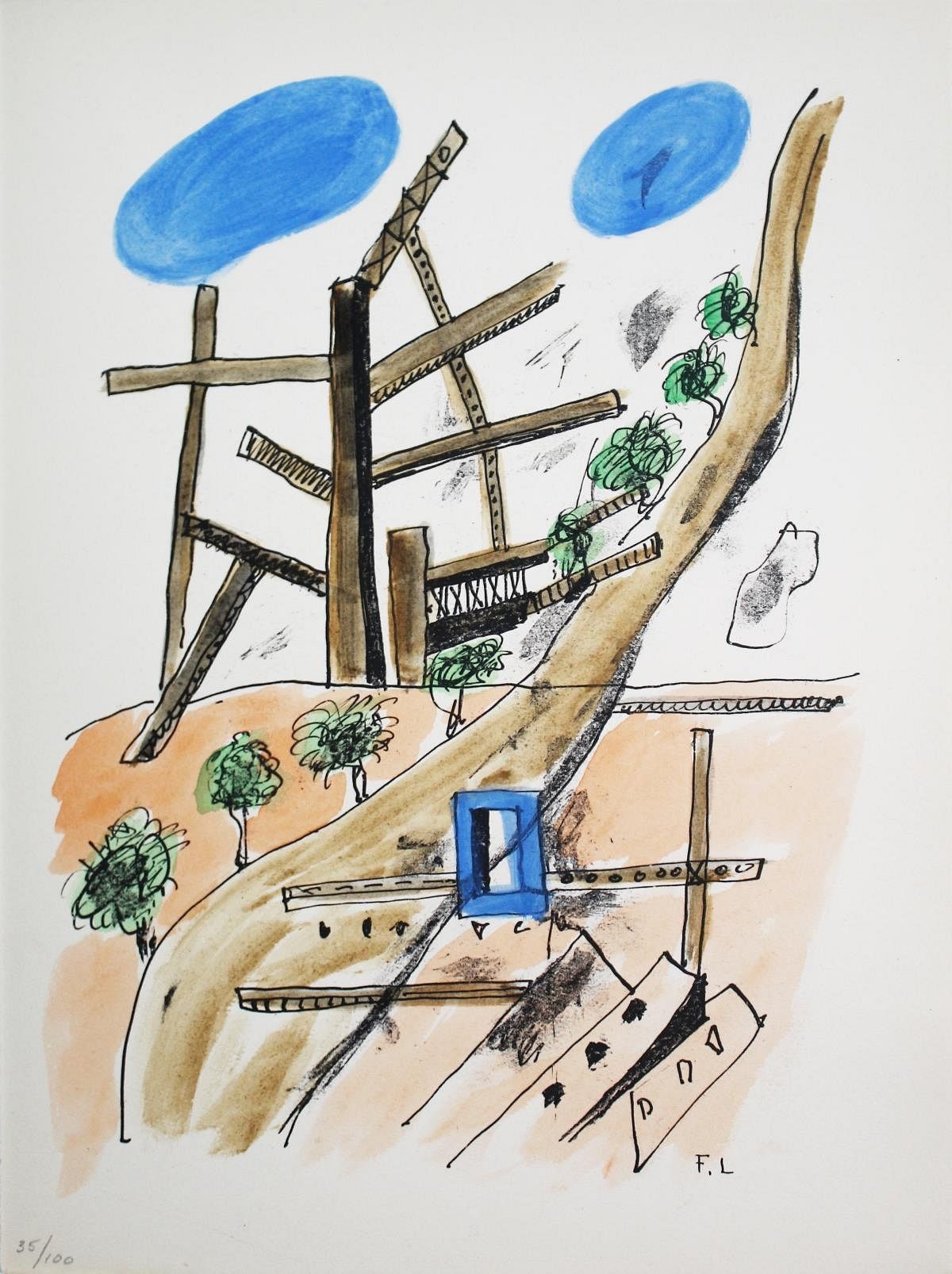 Fernand Léger | Fernand Leger - Illuminations XI (1949) | MutualArt