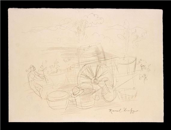 Brian Duffy | Raoul Duffy - Unique Graphite Drawing | MutualArt