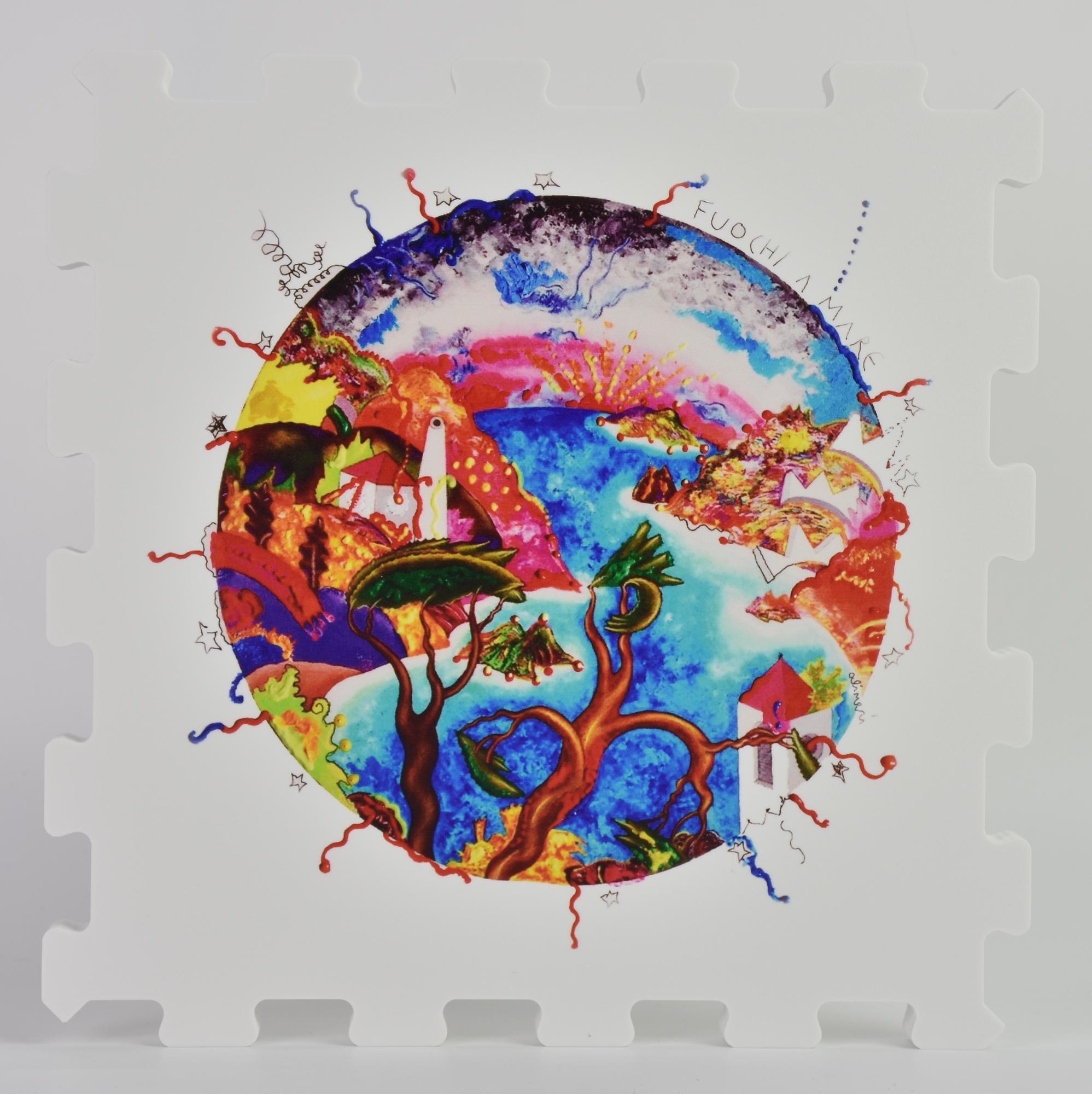 Luca Alinari | FUOCHI A MARE stampa UV su FX high quality bianco ...