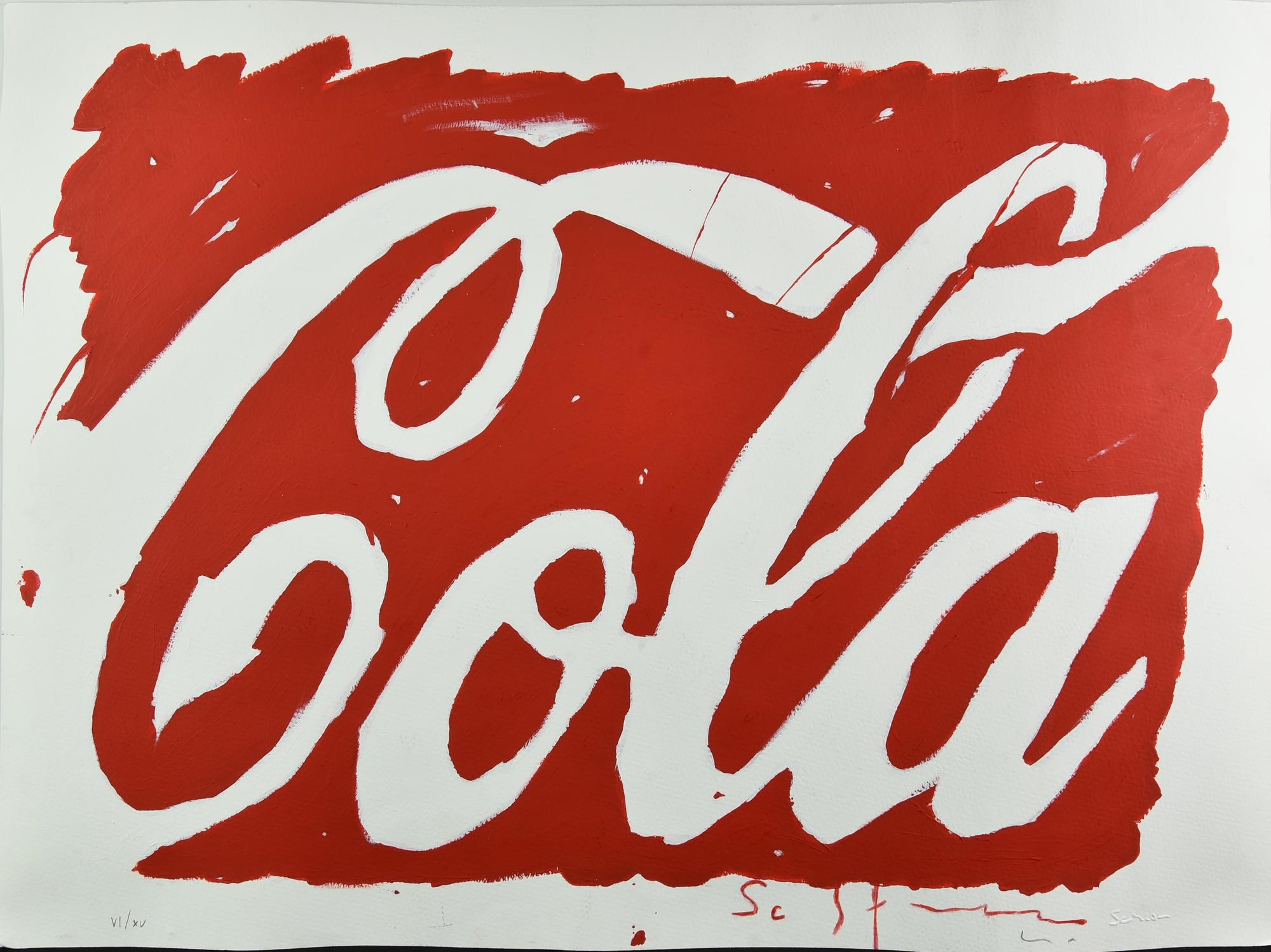 Mario Schifano | COCA COLA serigrafia materica | MutualArt