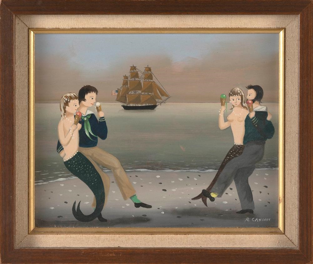 Ralph Eugene Cahoon Jr. | MERMAIDS AND SAILORS TAKING A DIP | MutualArt