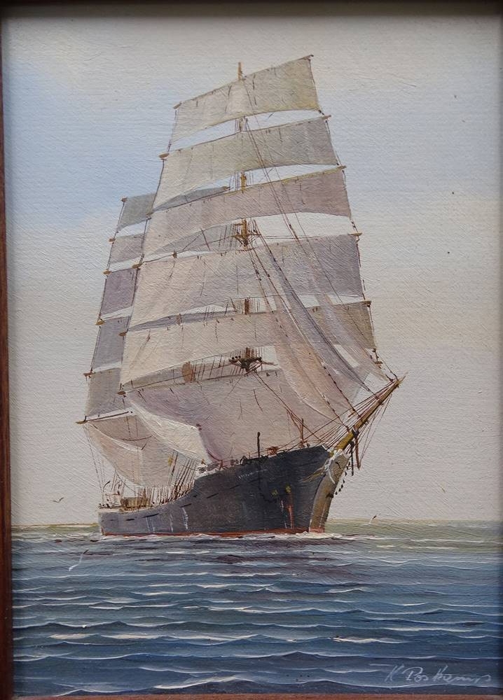 Klaus Roskamp | Segelschiff vor Küste | MutualArt