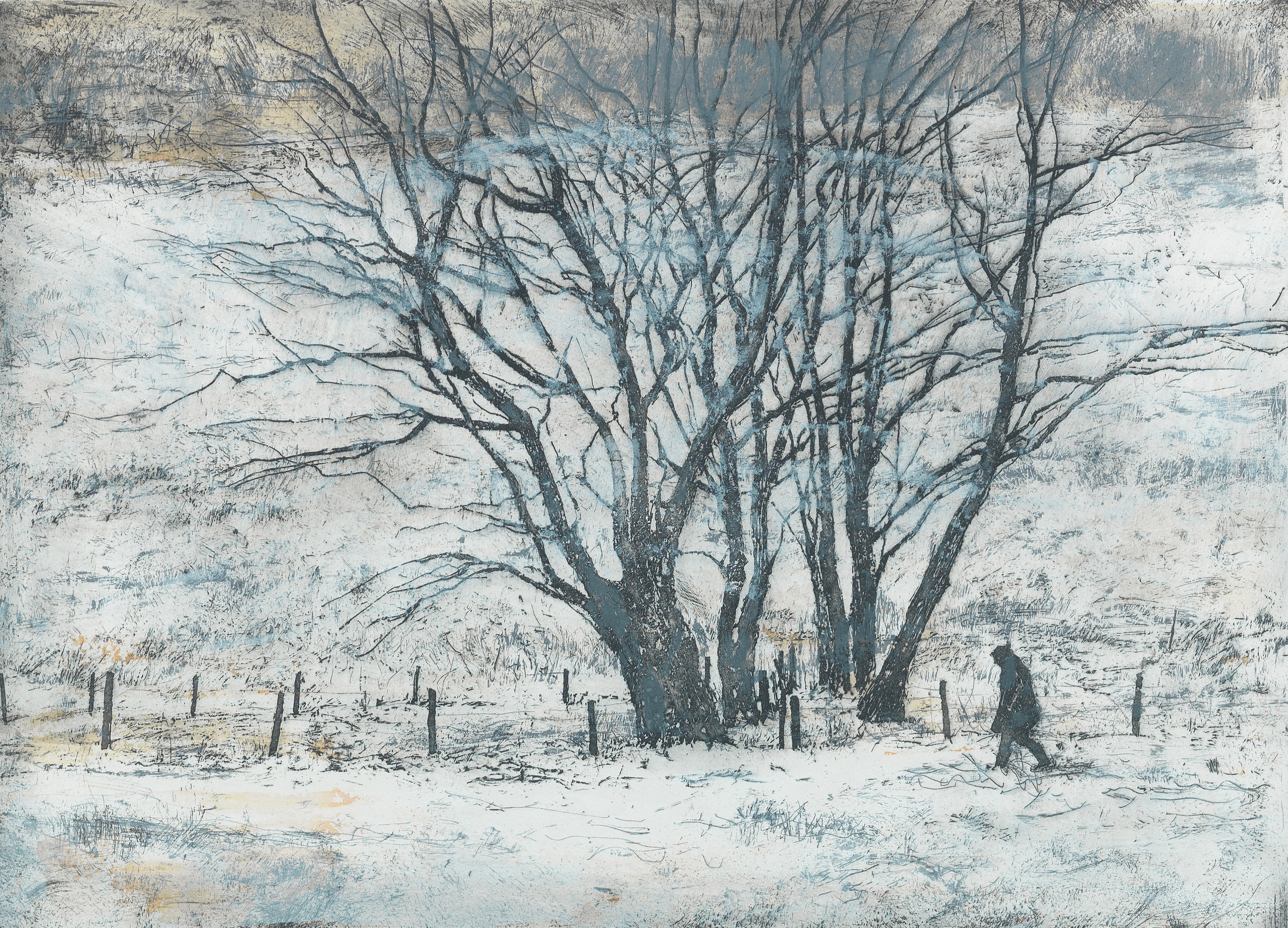 Victoria Crowe | Large Tree Group, Winter (2014) | MutualArt