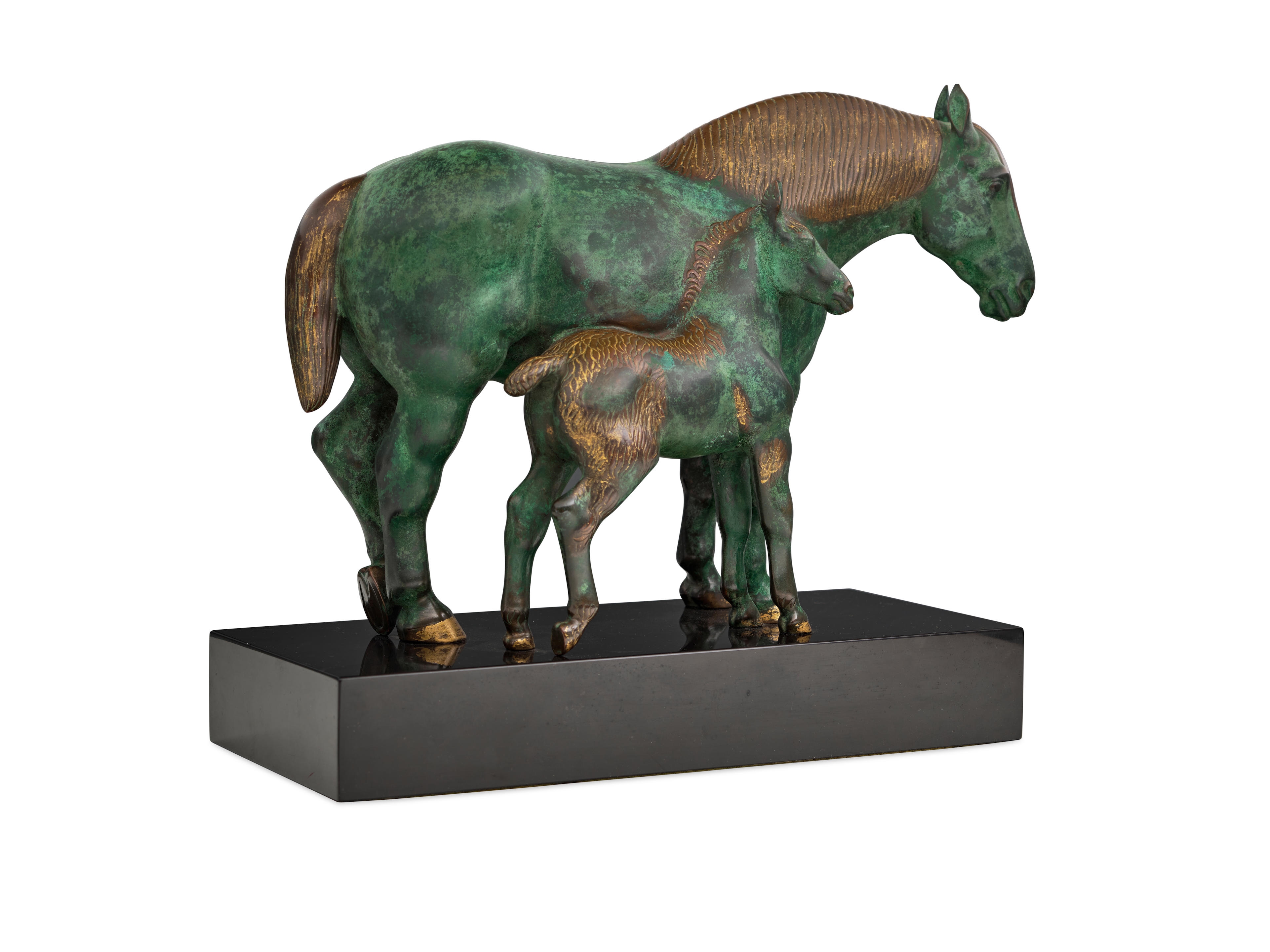 Herbert Haseltine | Percheron Mare: Messaline and Foal (1922 - 1924 ...