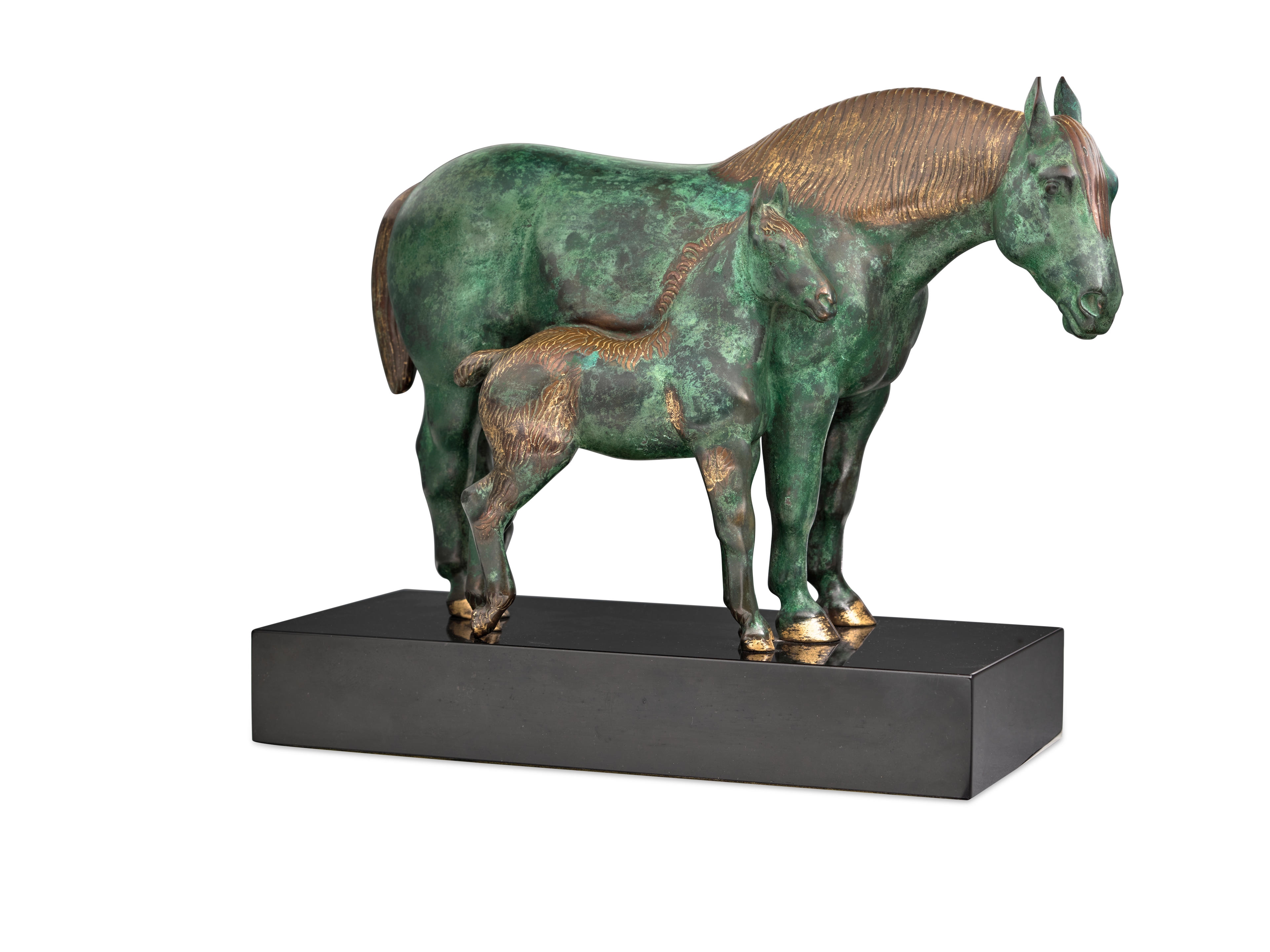 Herbert Haseltine | Percheron Mare: Messaline and Foal (1922 - 1924 ...