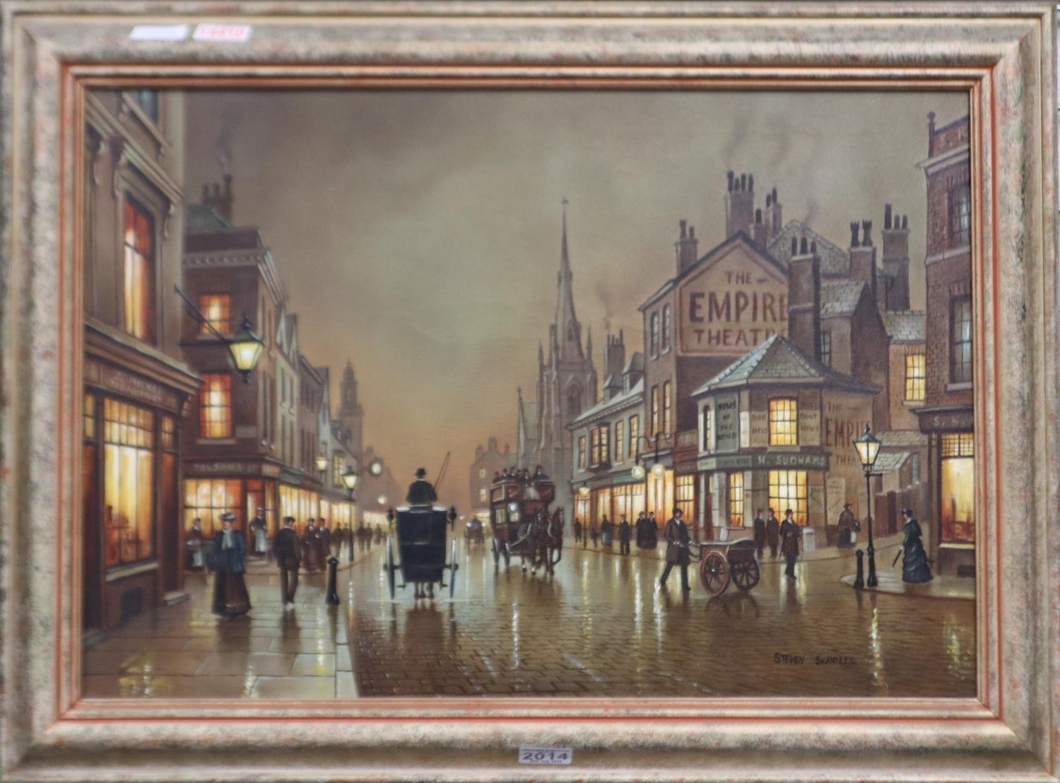 Steven Scholes | Piccadilly Circus from Regent St London (1956) | MutualArt