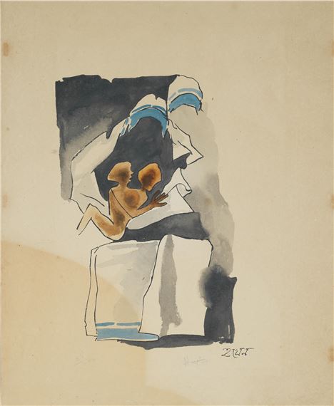 Maqbool Fida Husain | Krishna | MutualArt