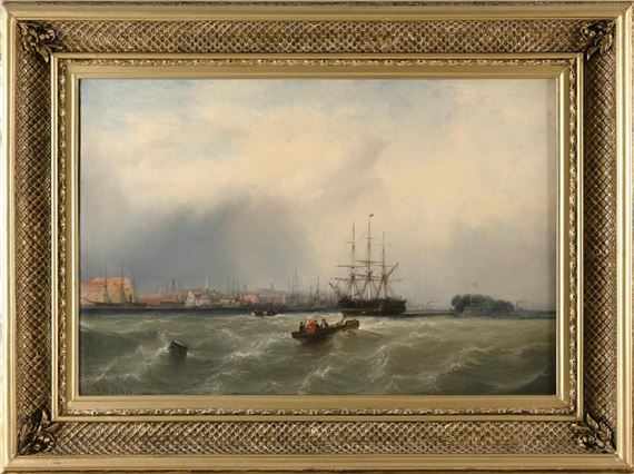 Edward Moran | View of Philadelphia - The Arrival | MutualArt
