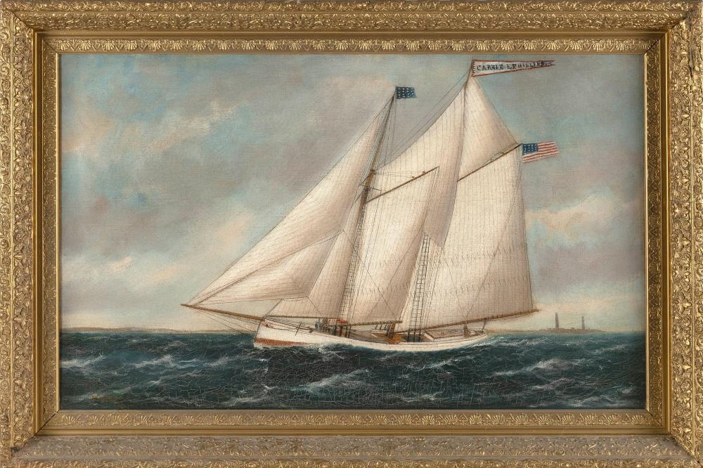 William Pierce Stubbs | Portrait of the schooner Carrie E. Phillips ...