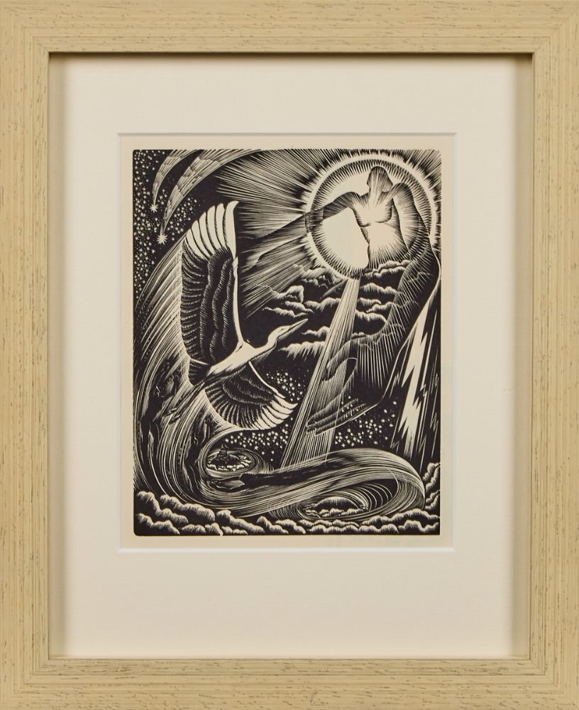 E. Mervyn Taylor | Maui fleeing from Mahuika, Goddess of Fire | MutualArt