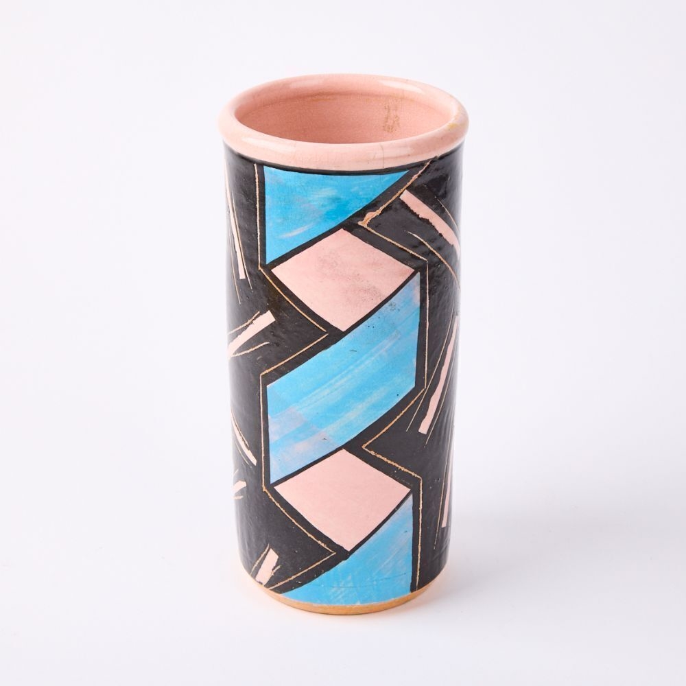 Warren Tippett | A Warren Tippett Cylindrical Geometric Patterned Vase ...