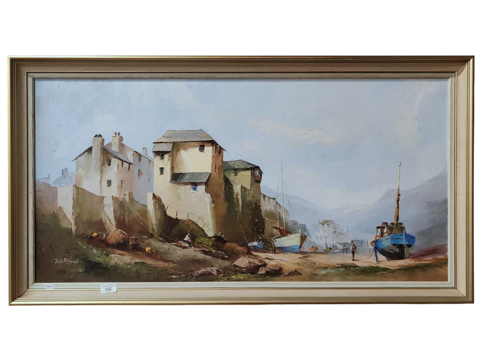 Jack Mould | J R MOULD OIL ON CANVAS CONTINENTAL SCENE 100 X 50CMS ...