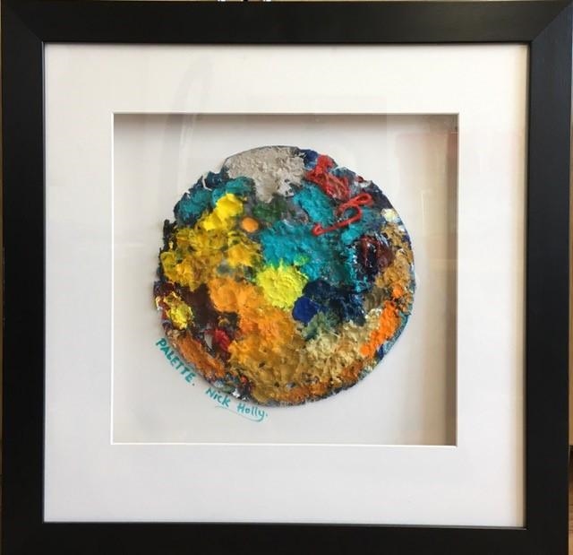 Nick Holly | Oil painting by Nick Holly, titled the palette. 11 inch ...
