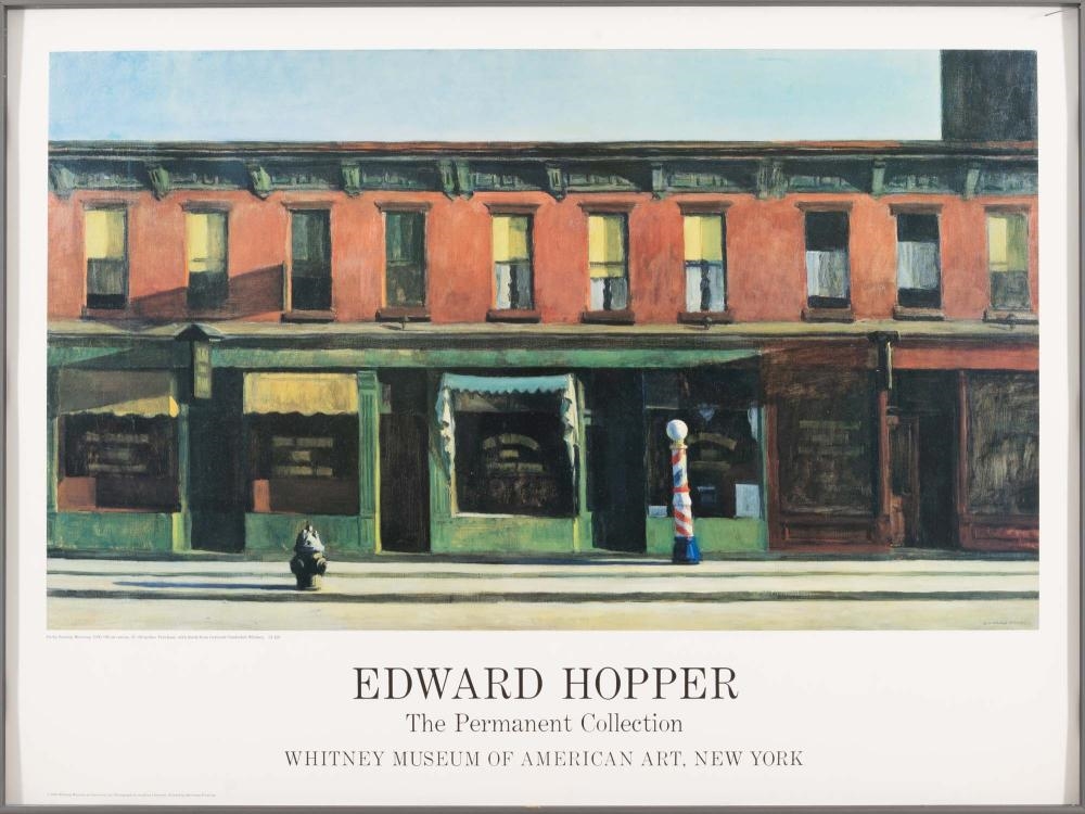 Edward Hopper | Cartaz publicitário do Whitney Museum of American Art ...