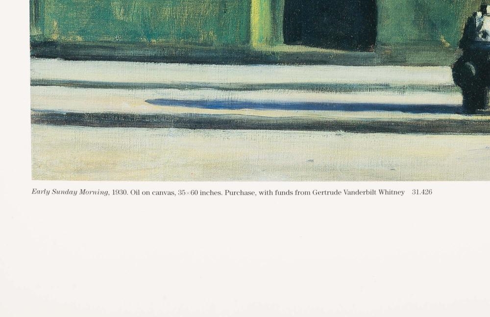 Edward Hopper | Cartaz publicitário do Whitney Museum of American Art ...