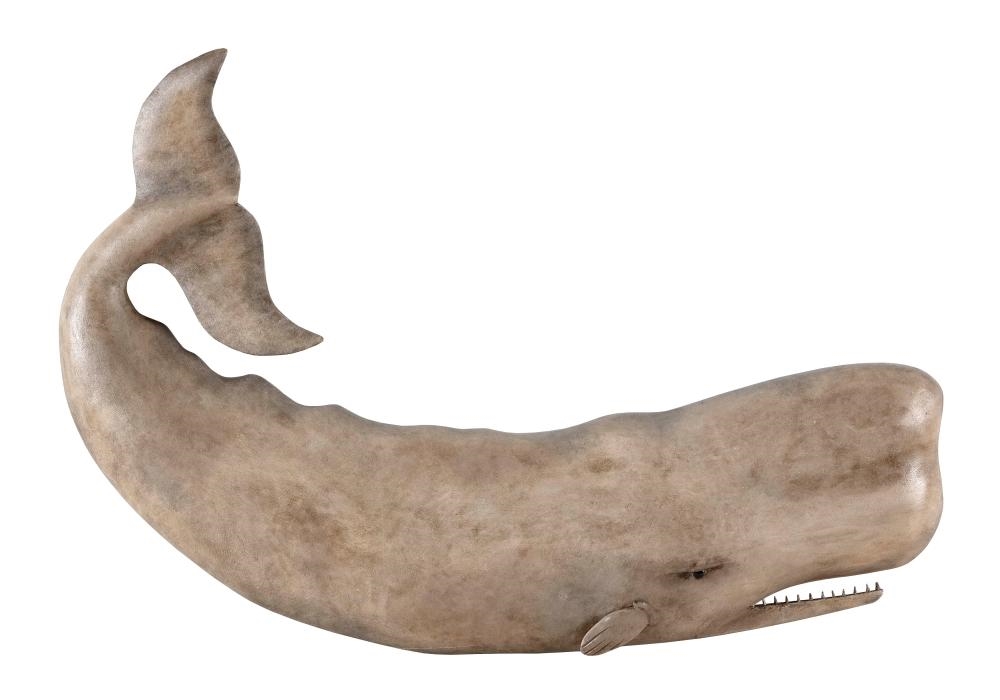 Roger Mitchell | ROGER MITCHELL CARVED WOODEN SPERM WHALE | MutualArt