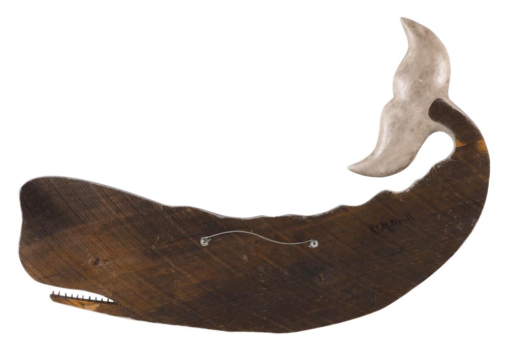 Roger Mitchell | ROGER MITCHELL CARVED WOODEN SPERM WHALE | MutualArt