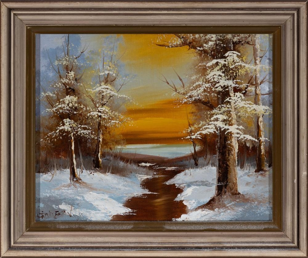 G. Whitman | Snowy path through the trees | MutualArt