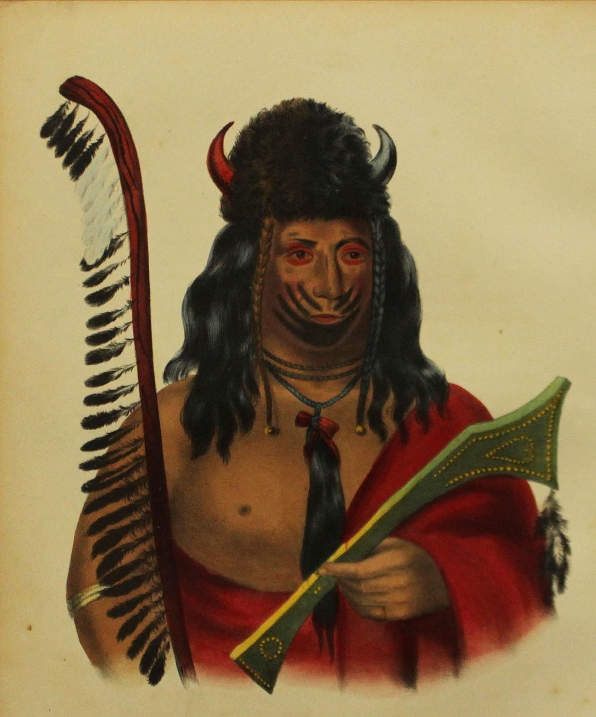 Charles Bird King | Charles Bird King - Kish Ke Kosh A Fox Brave (1858 ...