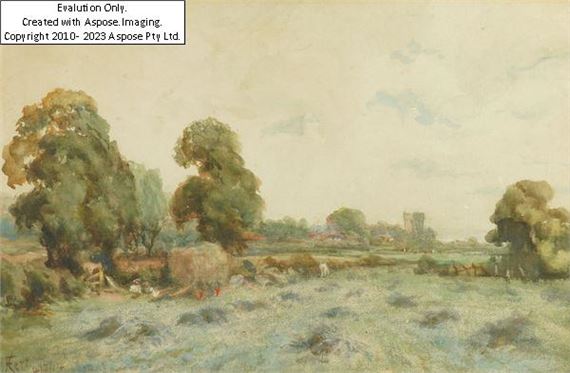 Henry Wright Kerr | Haymaking (1914) | MutualArt