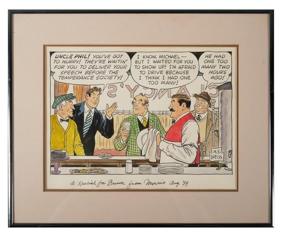Morris S. Weiss | MICKEY FINN ORIGINAL CARTOON ART | MutualArt
