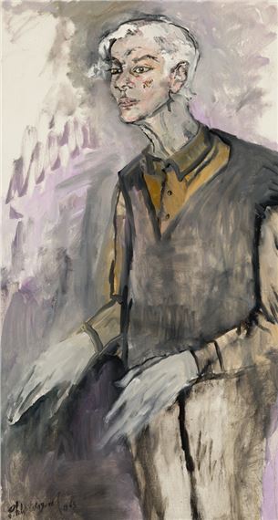 Philip Evergood | Portrait of Richard Carline (1963) | MutualArt