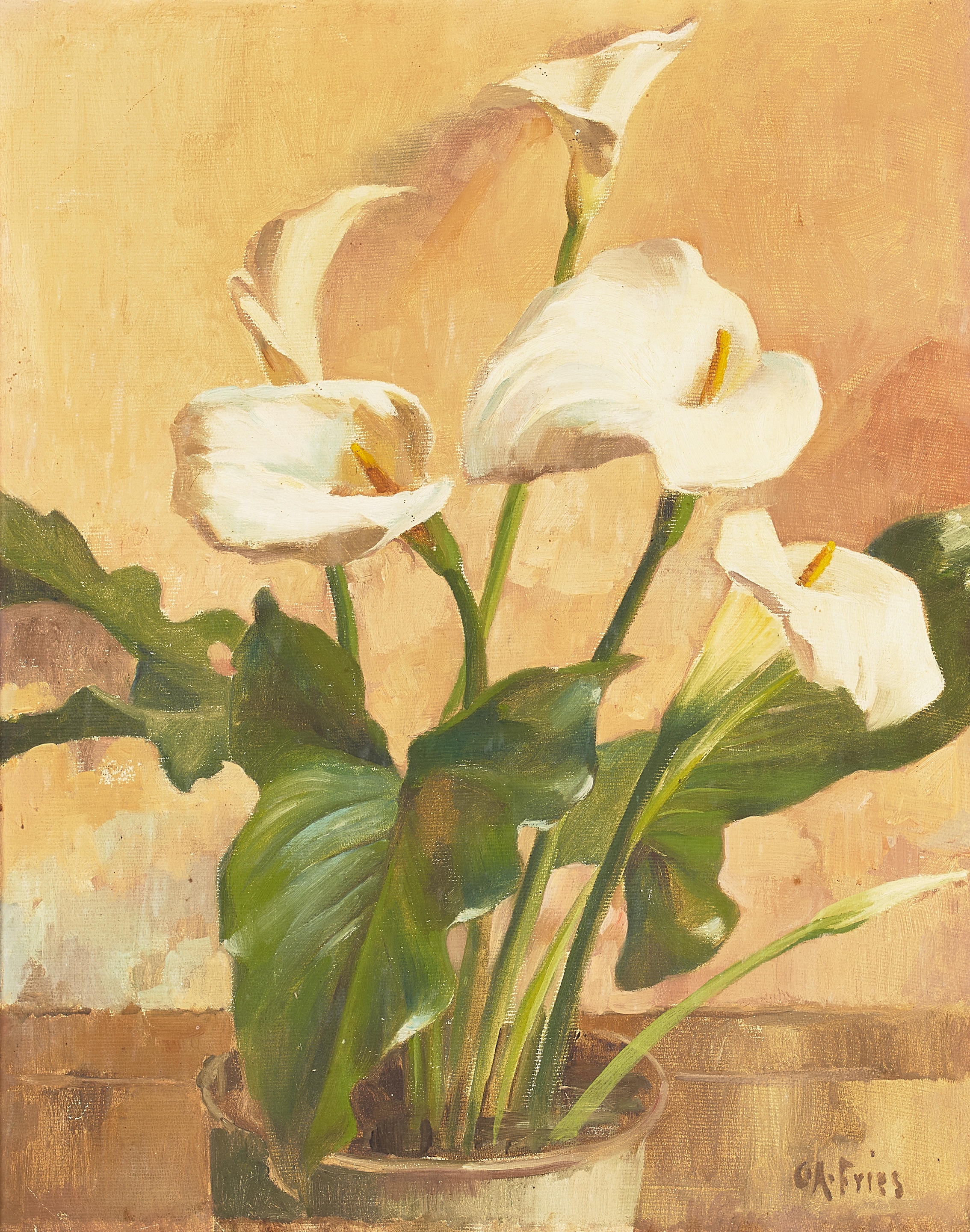 Charles Arthur Fries | Calla Lilies | MutualArt