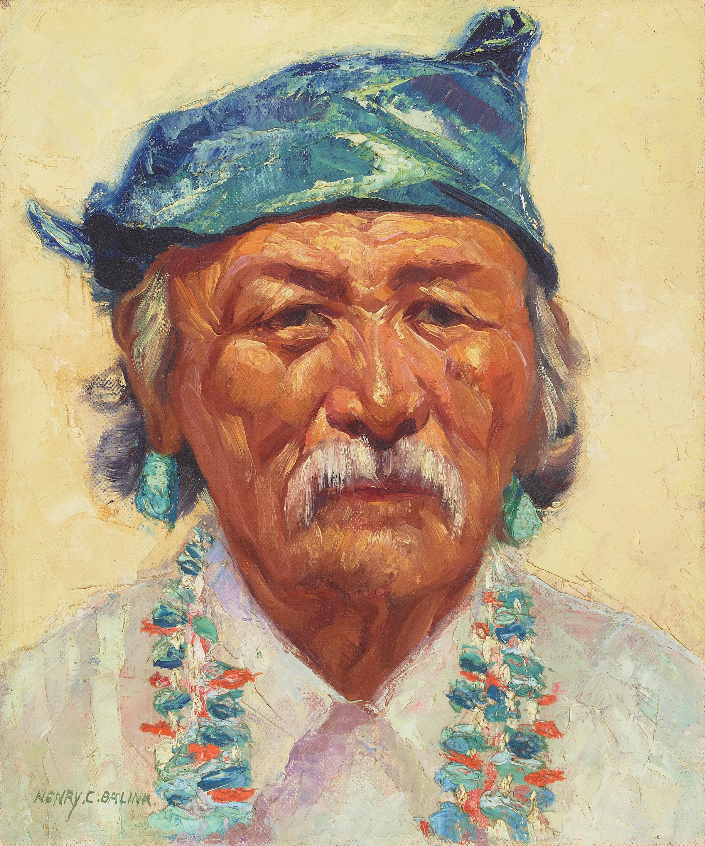 Henry C. Balink | Portrait of Hosteen Begay, Navajo | MutualArt