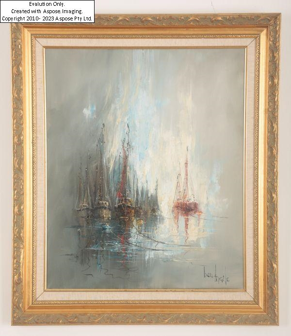 Ben Maile | Fishing boats at anchor | MutualArt