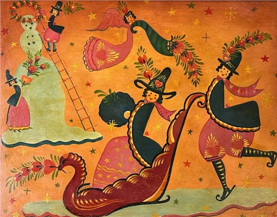 Peter Hunt | Ice Skates and Sleigh | MutualArt