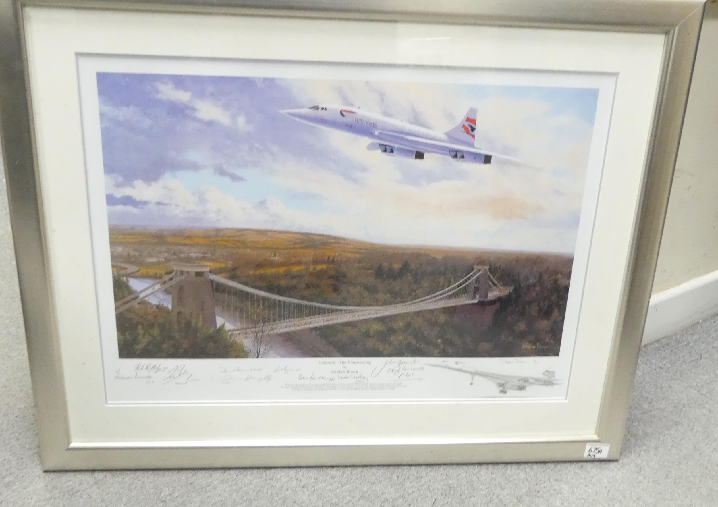 Stephen Brown | Concorde limited edition Concorde signed print by ...