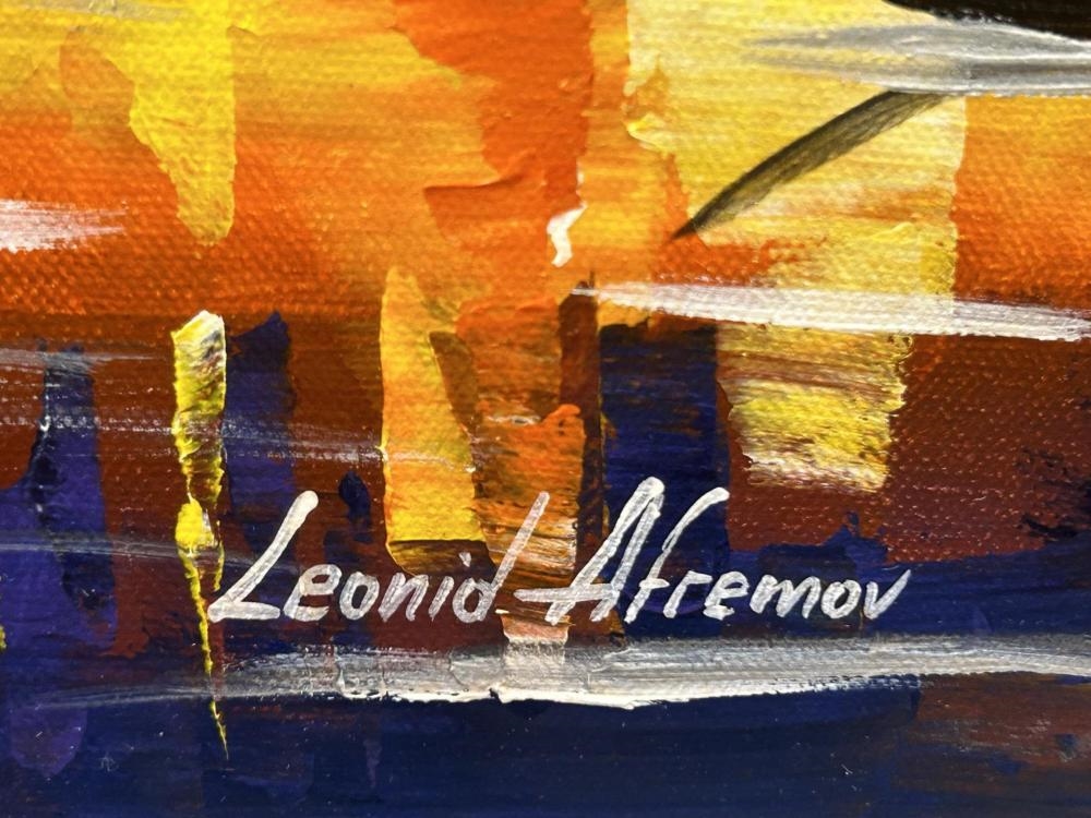 Leonid Afremov | Signed Leonid Afremov Oil on Canvas | MutualArt