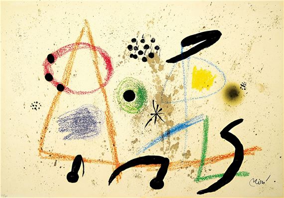 Joan Miró | color lithograph (1893 - 1983) | MutualArt