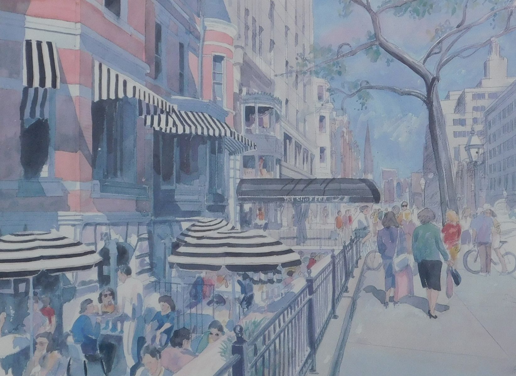 Robert E. Kennedy | Sidewalk Cafe, Newbury Street, (Boston) (1987 ...