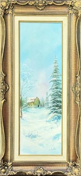 Leo Mallet | DESIRABLE LEO MALLET SIGNED OIL PAINTING | MutualArt