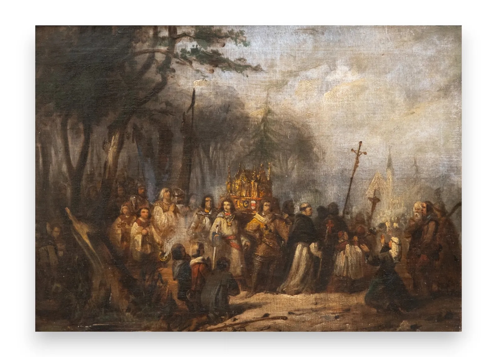 Gustave Buschmann | A religious procession transporting a relic of St ...