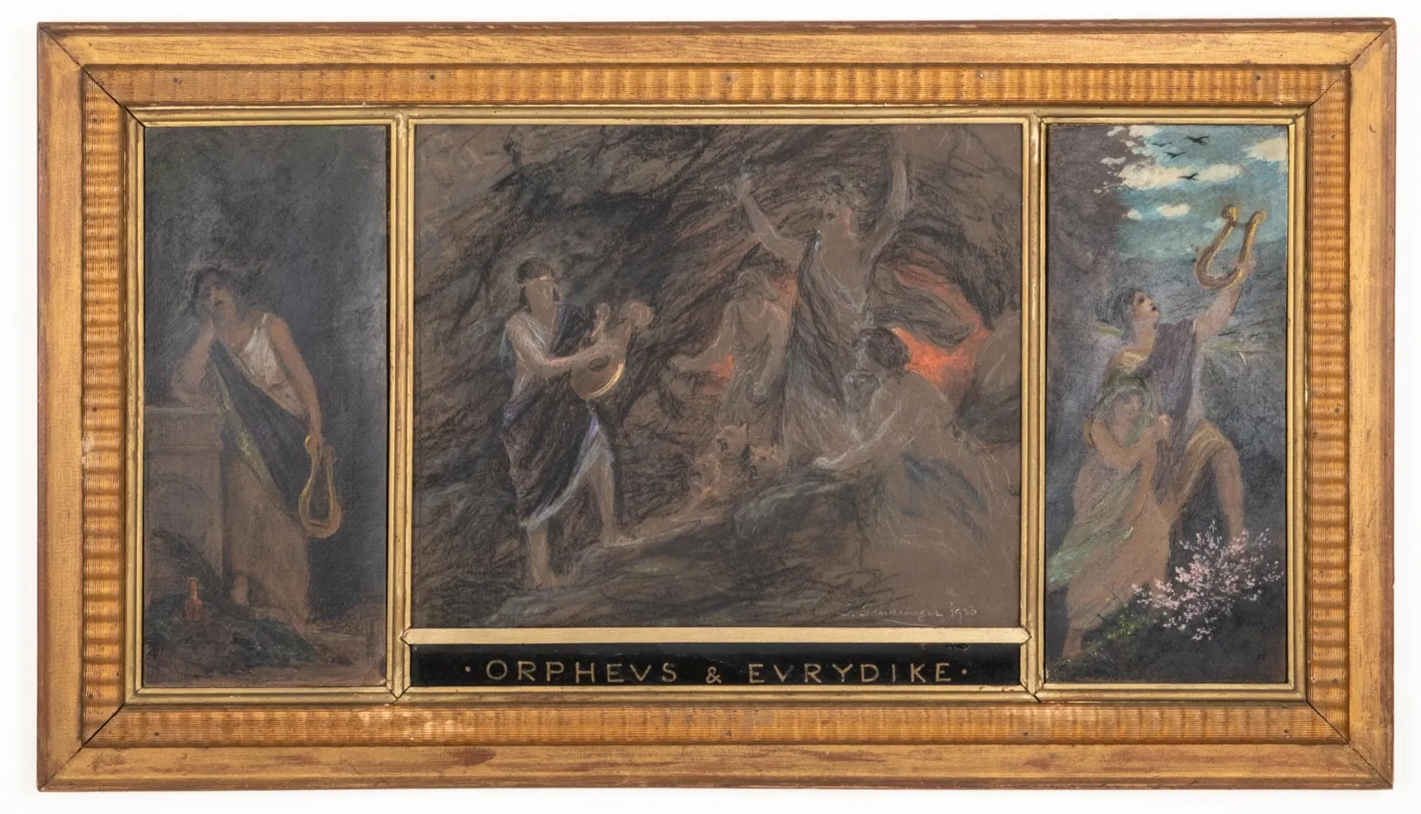 Austrian School, 20th Century | The myth of Orpheus and Eurydice (Circa ...