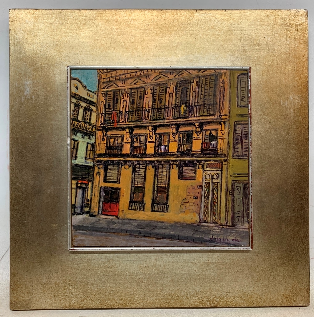 Aida Moreno | Aida Moreno Ciudad vieja Oleo sobre fibra | MutualArt