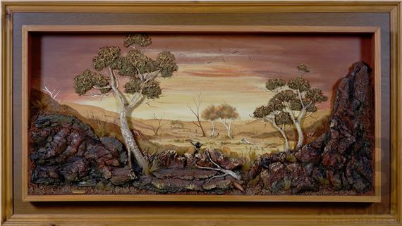 Maurice Meade | Australian Landscape Scene with Figures | MutualArt
