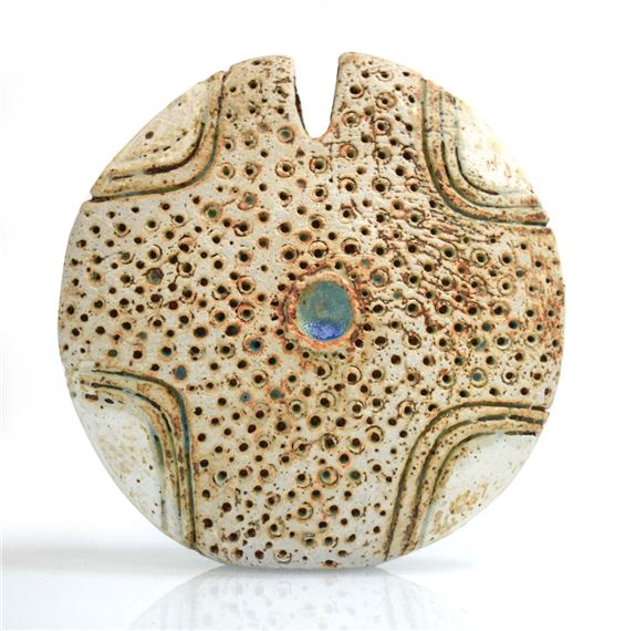 Alan Wallwork | a stoneware vase of split pod form | MutualArt