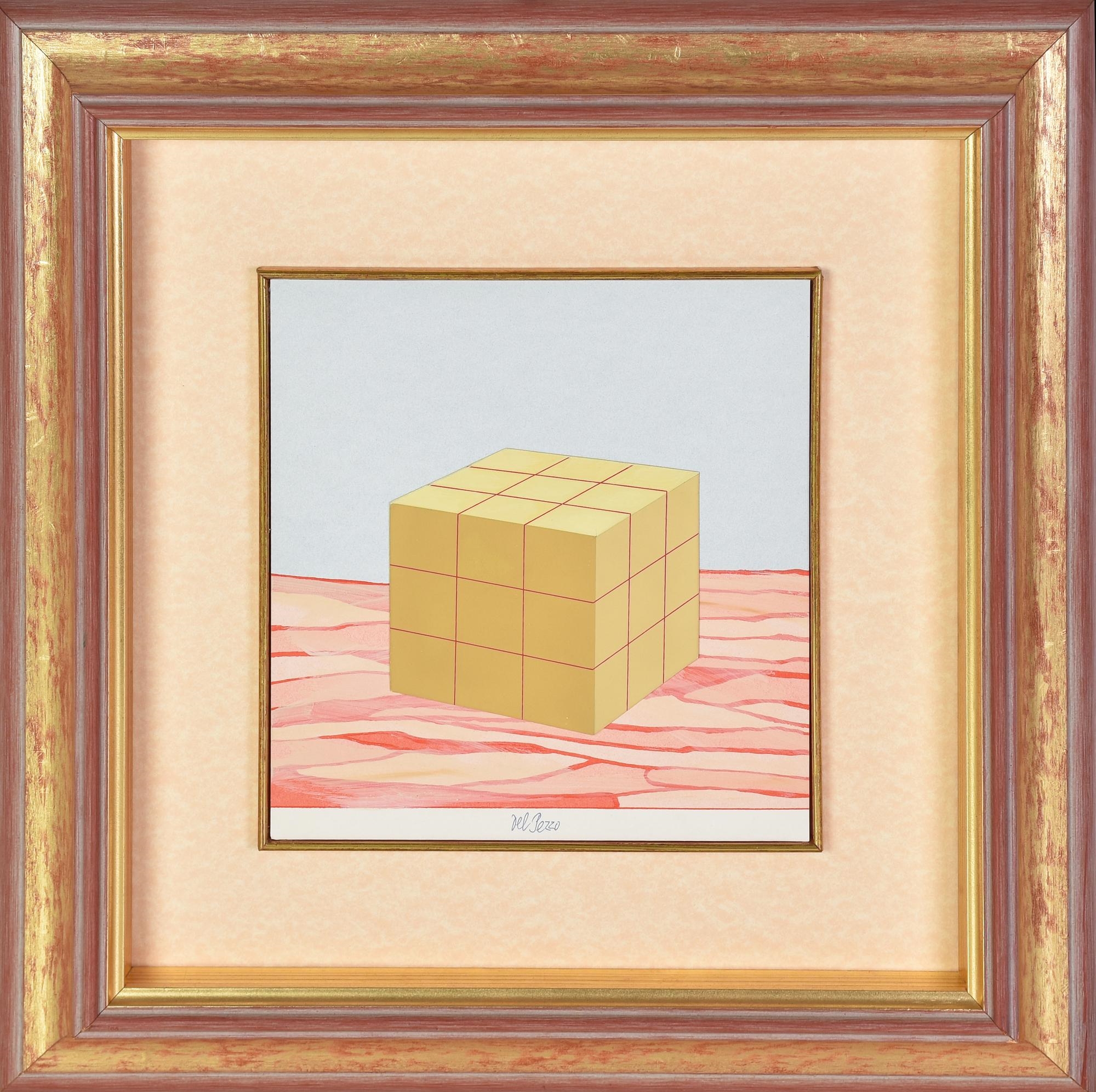 Lucio del Pezzo | Lucio Del Pezzo (1933 - 2020) IL CUBO tempera e ...